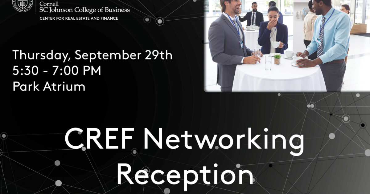 CREF Networking Reception | Cornell Nolan